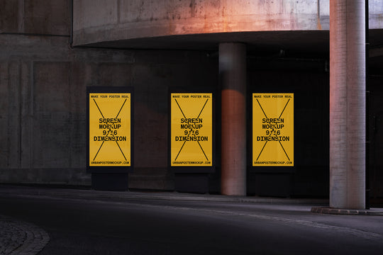 Screens – Urban Poster Mockup