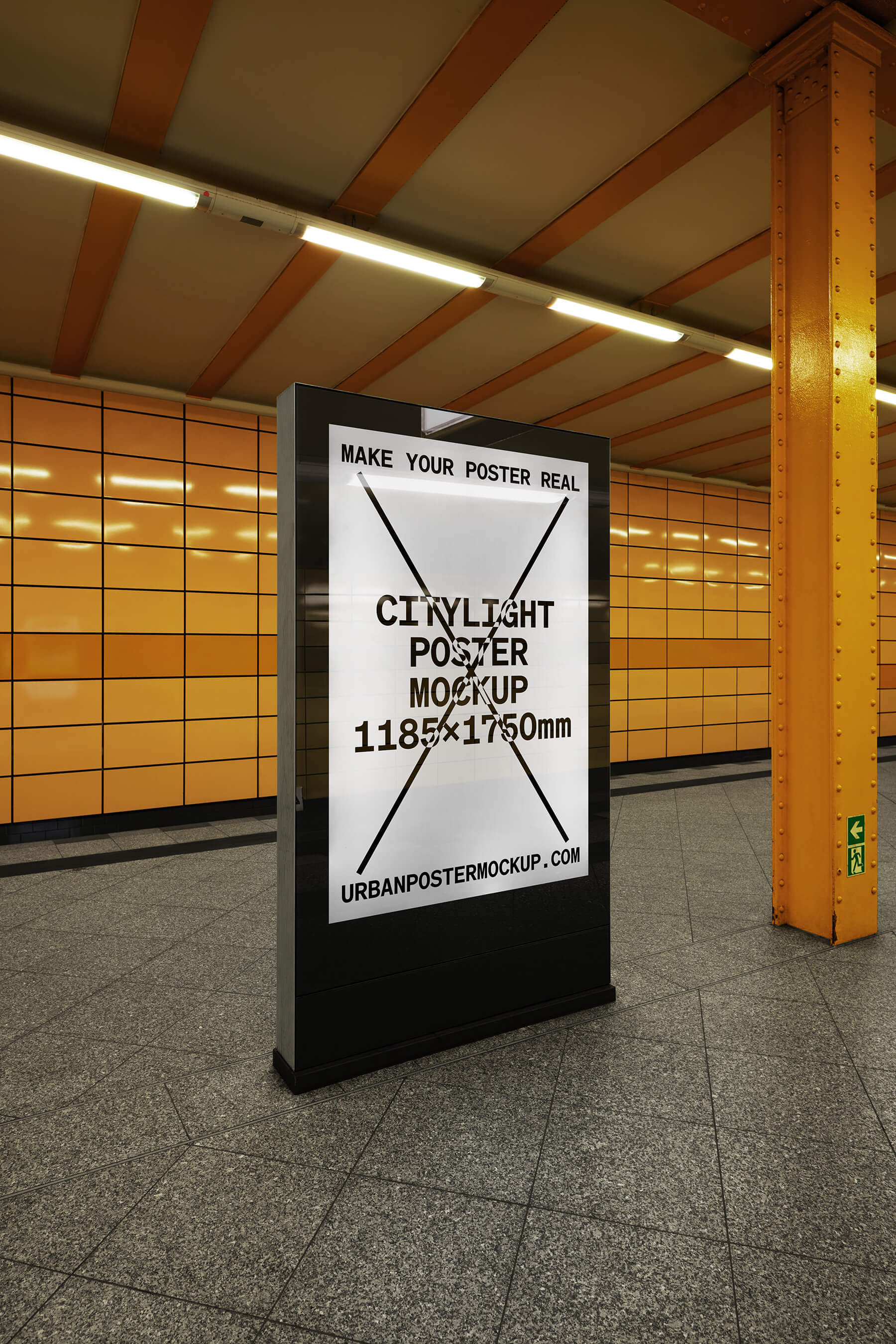 Citylight Mockup No391 – Urban Poster Mockup