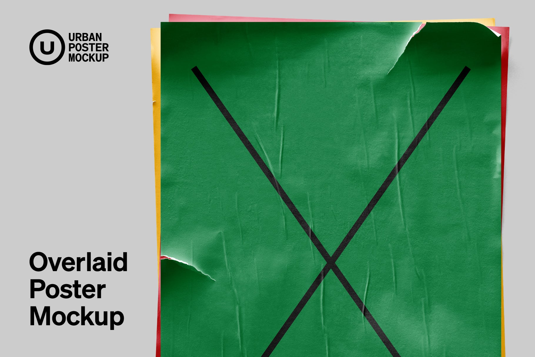 Overlaid Poster Mockup – Urban Poster Mockup